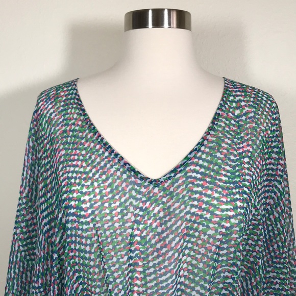 CAbi | Tops | Cabi Womens Arts Drawstring Kimono Sleeve V Neck | Poshmark